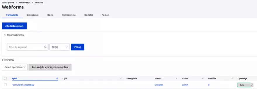 Webform, czyli jak skonfigurować formularze w Drupalu? | Smartbees